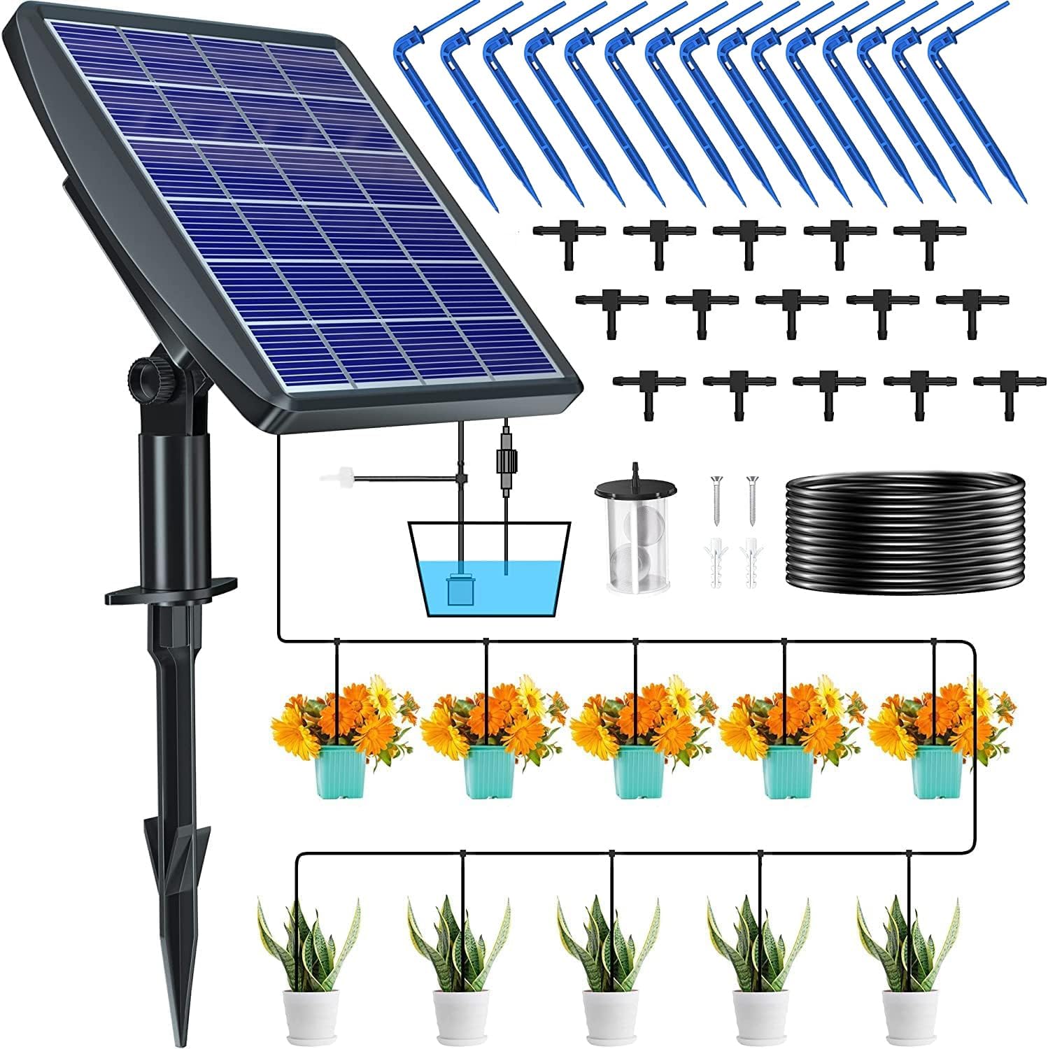 Solar Auto Irrigation System,Solar Powered Drip Irrigation Kit with ...