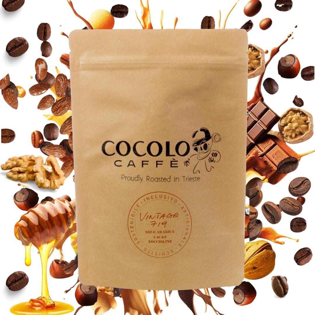 COCOLO CAFFÈ Vintage 719, 250g in Grani, Tostatura Artigianale e Sostenibile a Trieste : Amazon ...