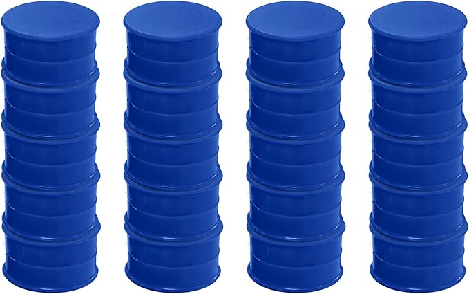 Pack of 36 Blue Coloured Round Flat Magnets - 24mm Whiteboard Notice ...