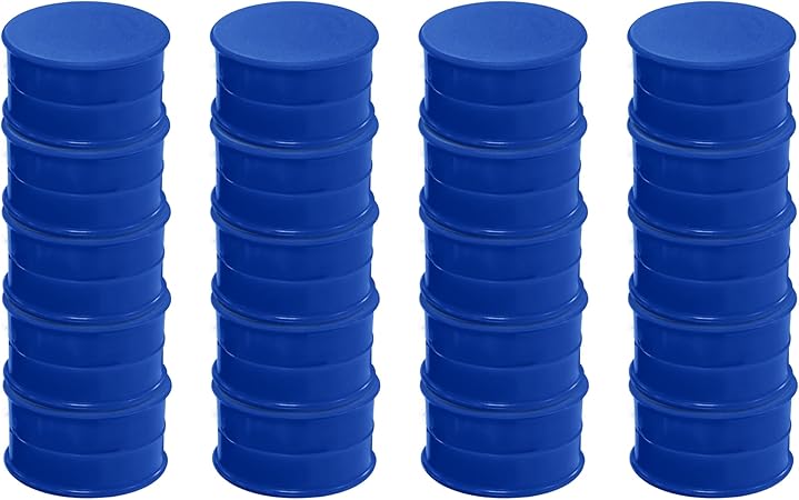 Pack of 36 Blue Coloured Round Flat Magnets - 24mm Whiteboard Notice ...