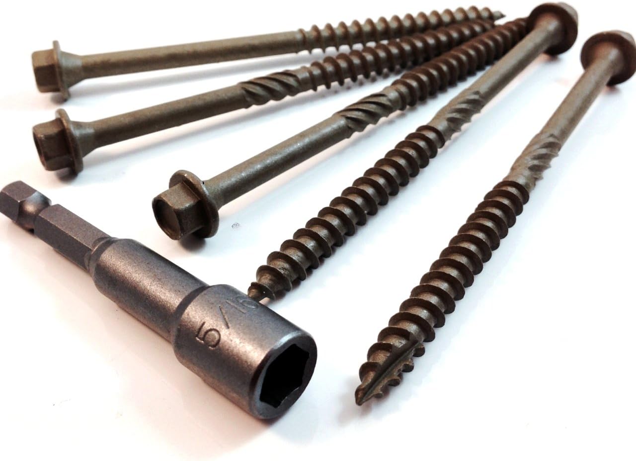 25 x 150mm Heavy Duty Railway Sleeper Fixing Screws - TIMBERFIX ...