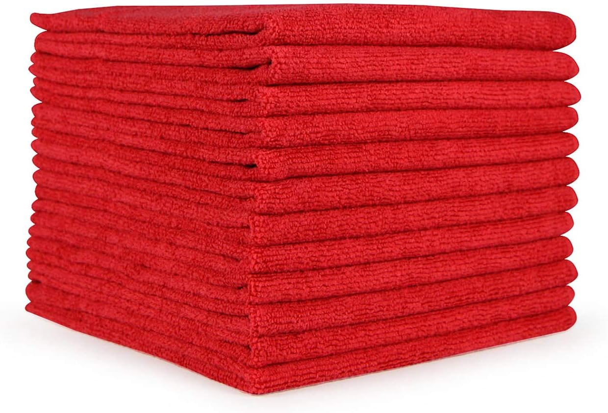 Amazon.com: Arkwright Microfiber Suede Glass Cloths - (Pack of 12 ...