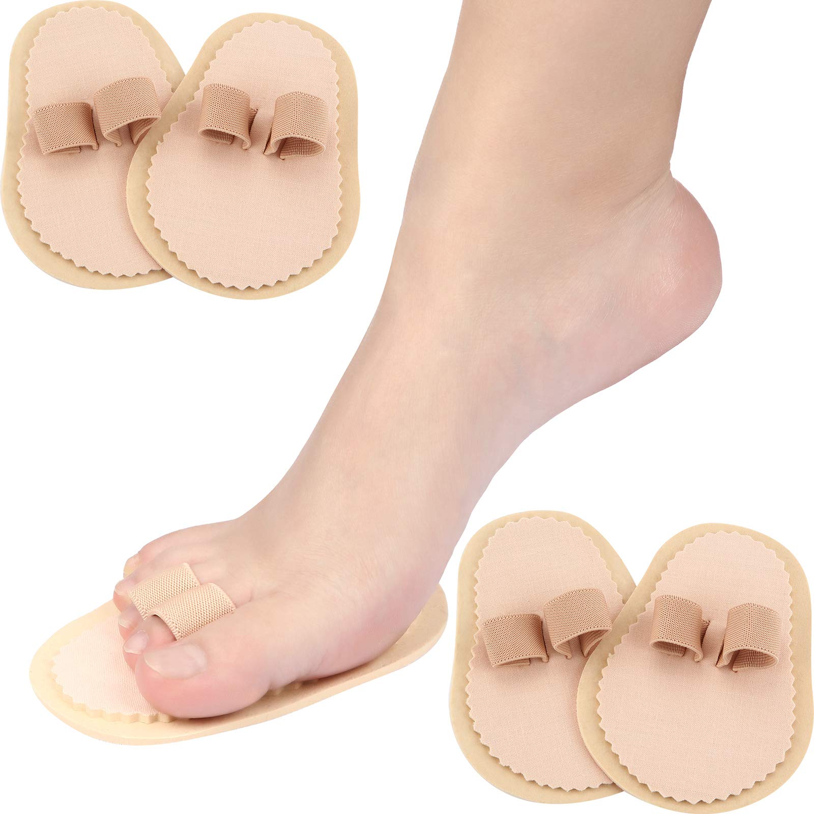 Buy 4 Pieces Toe Splint Toe Support Hammer Toe Spacer Splint Double Toe ...
