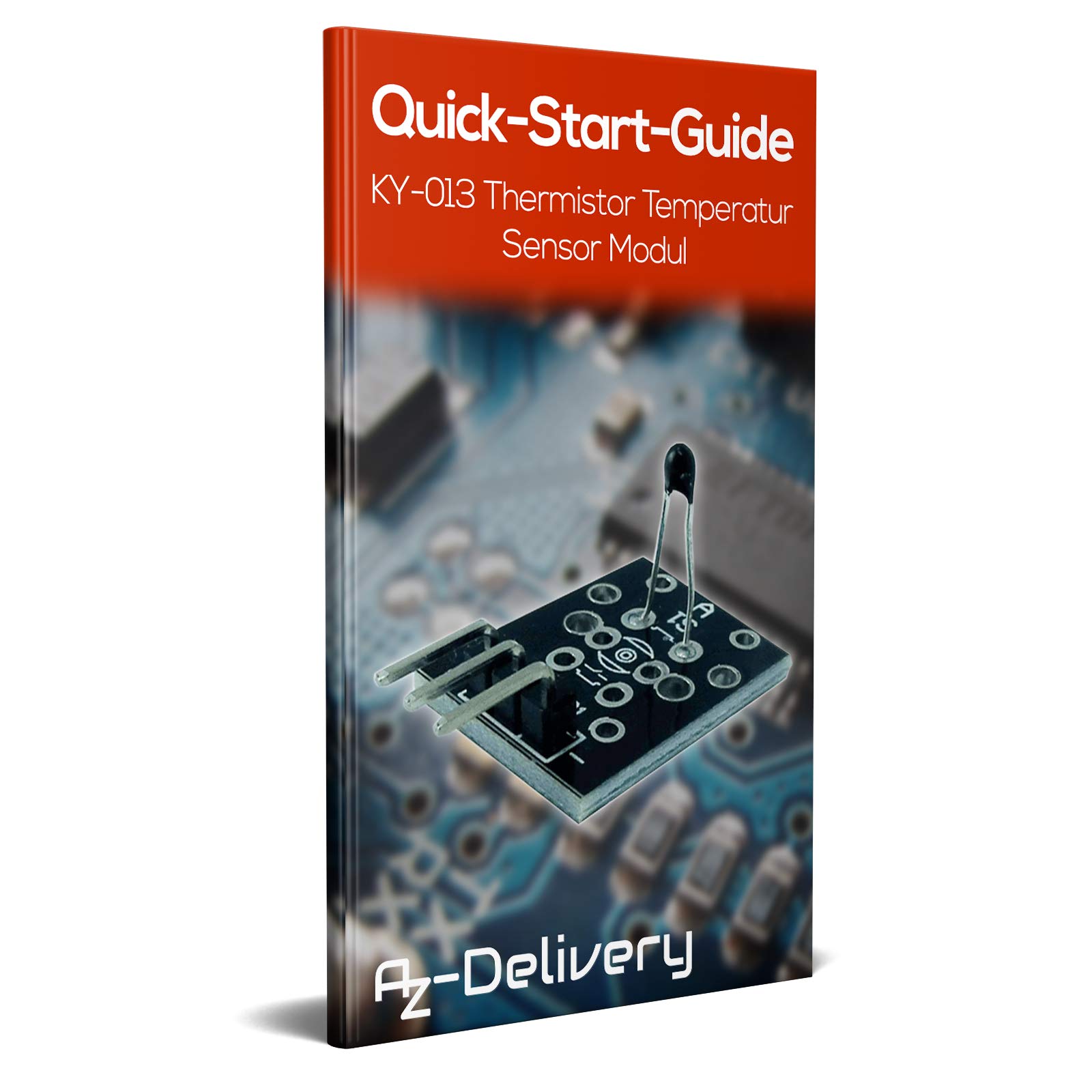 AZDelivery KY-013 Analog Temperature Sensor Module 3.3V 5V Thermistor compatible with Arduino ...