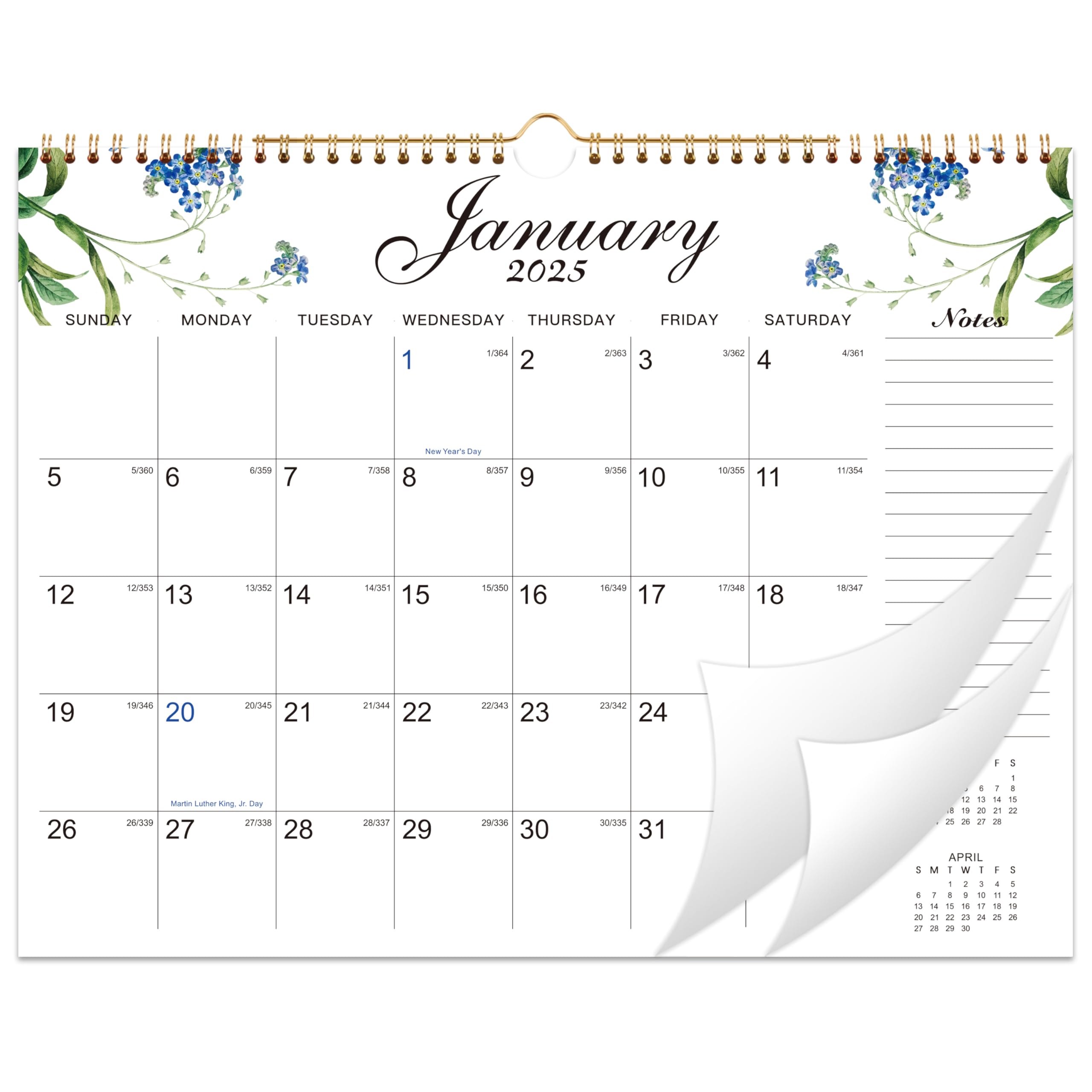 Amazon.com: 2025 Wall Calendar - 14.8" x 11.6" Large Wall Calendar from ...