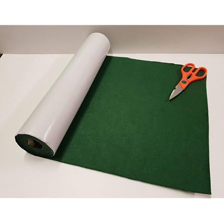 4 Metre's x 450mm Wide roll of Green Sticky Back SELF Adhesive Felt ...