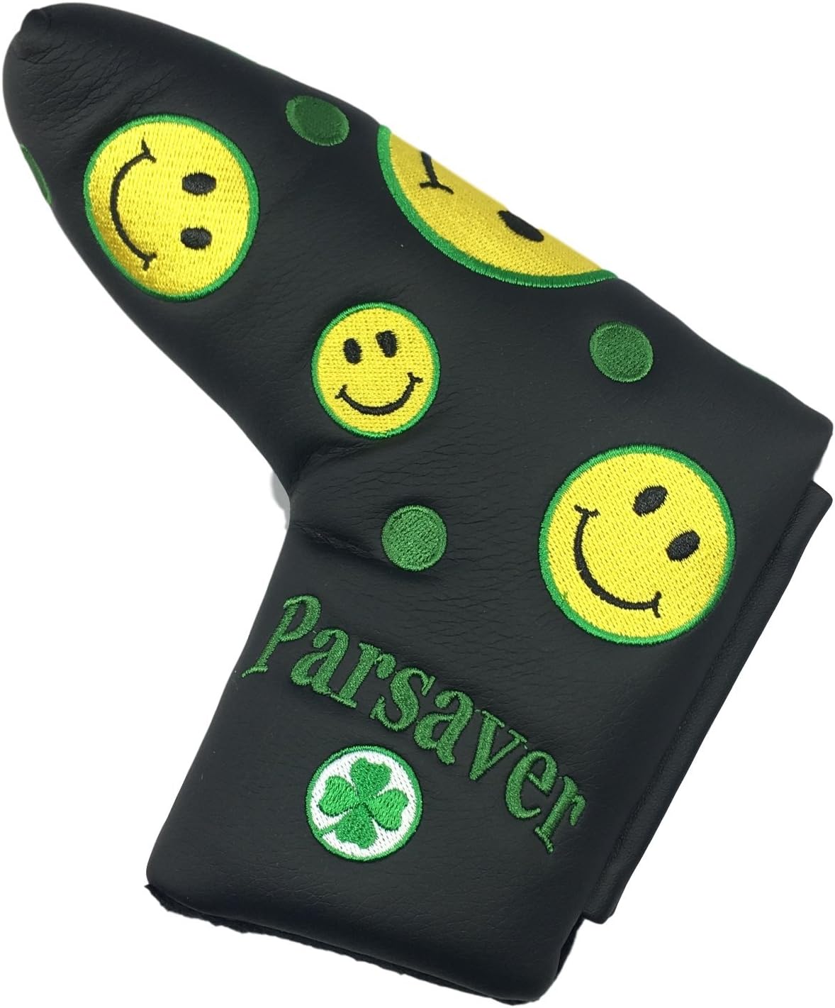 Smiley Face Fun Golf Putter Cover - Replacement Black Head Covers ...