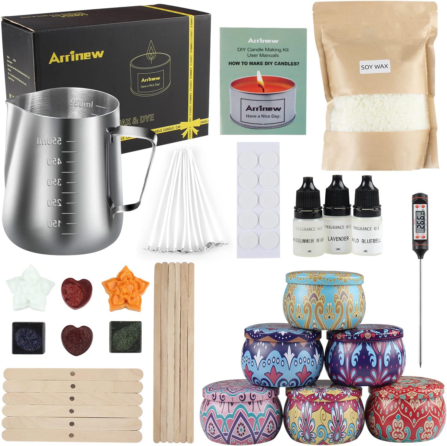 Soy Wax for Candle Making,Candle Wax,Candle Making Kit,Candle Making ...