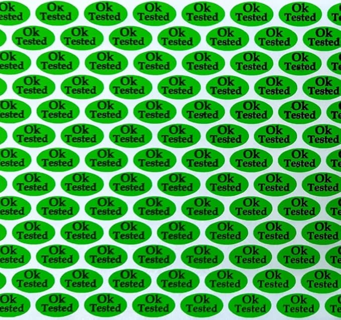 VSM Round Stickers (5000 Stickers) (OK Tested(Green)) : Amazon.in ...