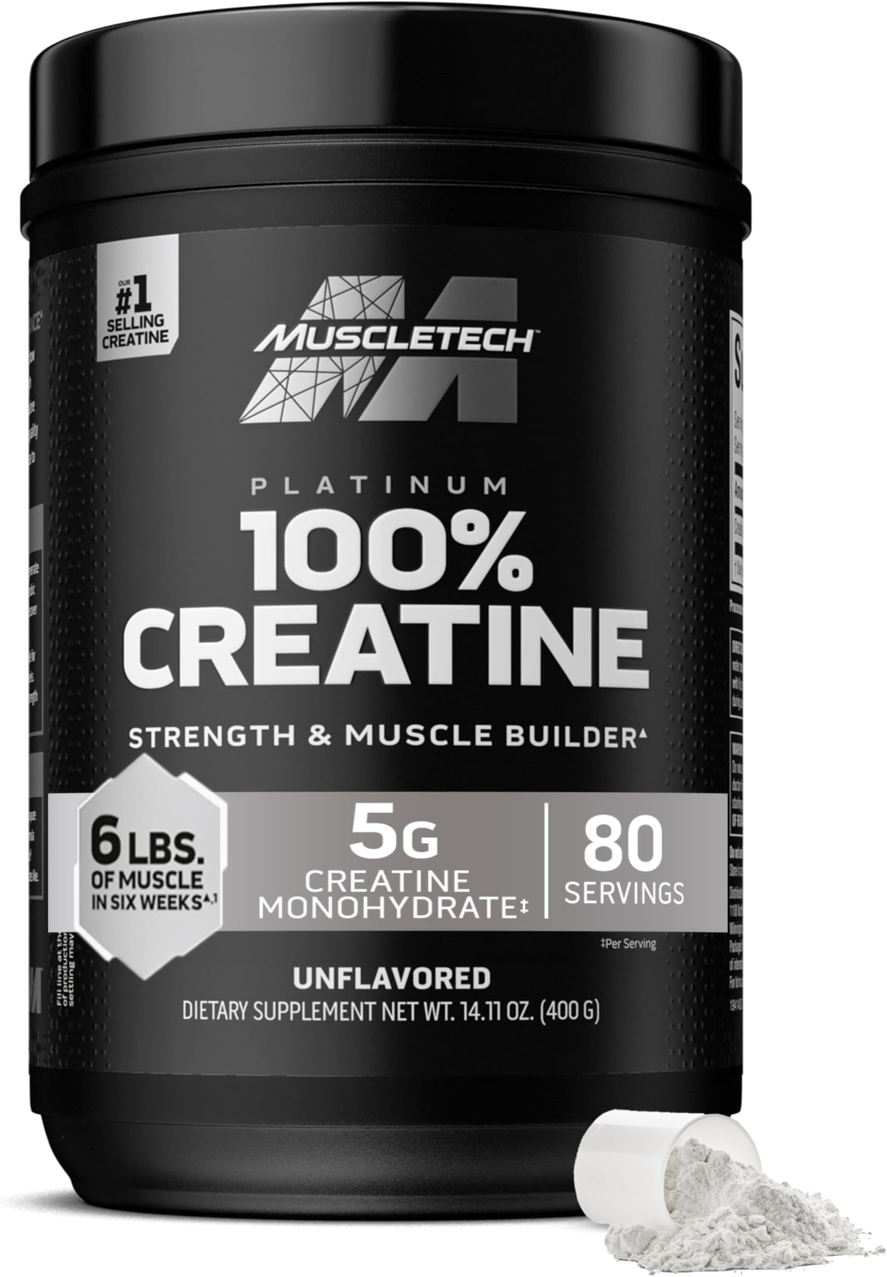 Amazon.com: Muscletech Creatine Monohydrate Powder, Platinum Pure ...