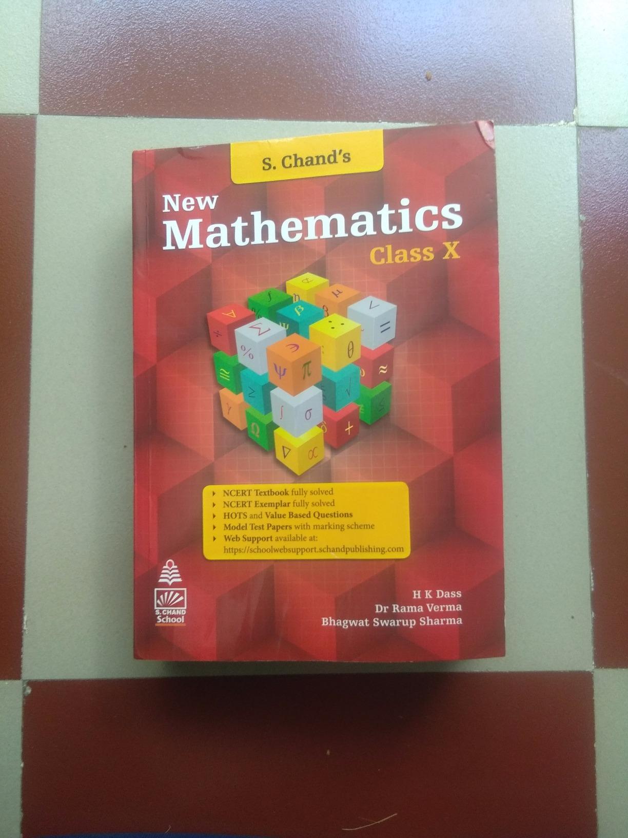 S Chand's New Mathematics for Class X (2018-19 Session) : H.K. Dass ...