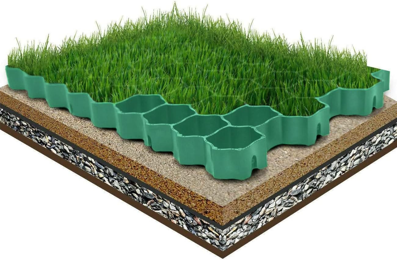Amazon.com : YUEWO Gravel Driveway Grid 1.9” Depth Flat-Interlocked ...