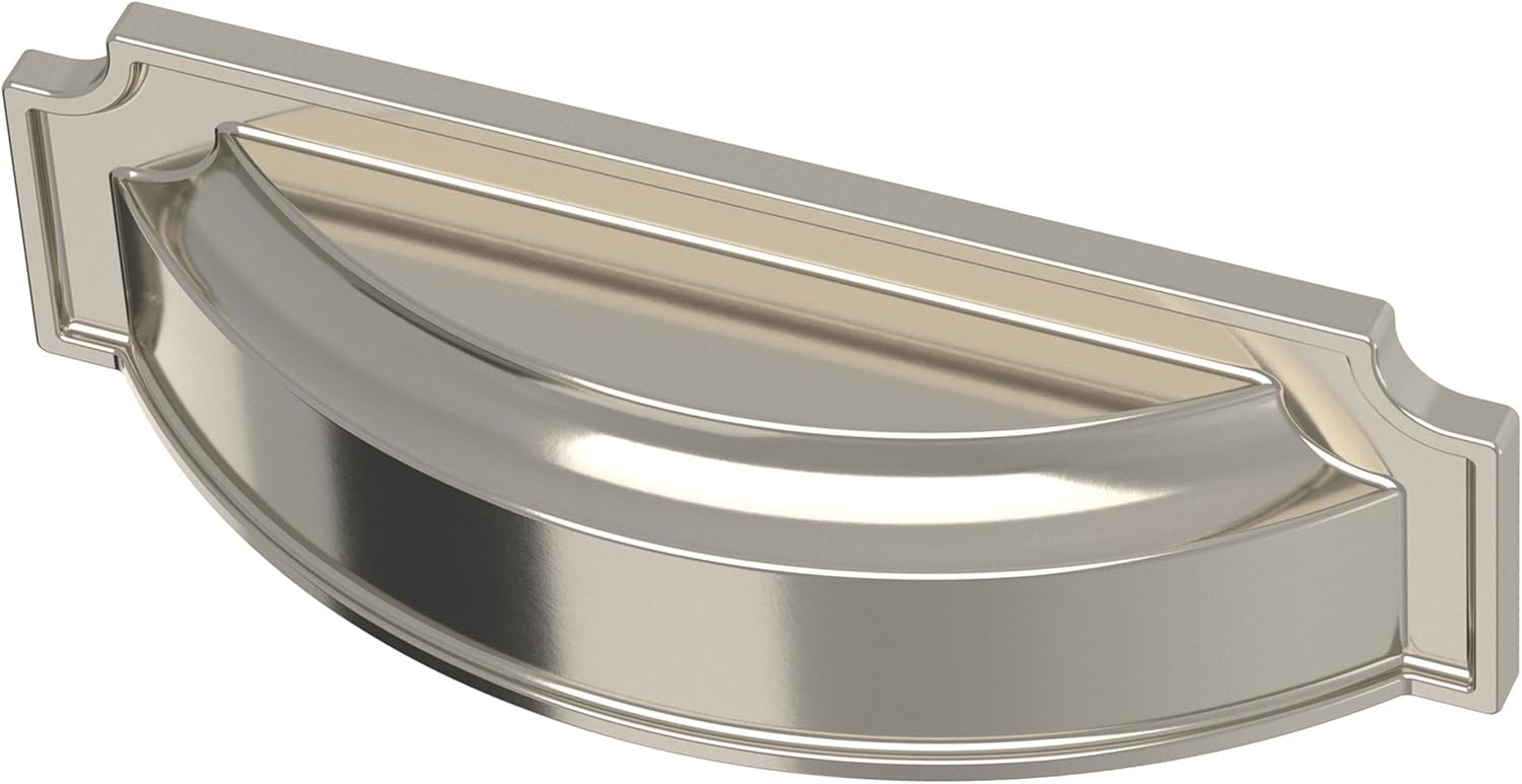 FRANKLIN BRASS Notched Backplate (10-Pack) Cabinet Handles Dual Mount 3 ...