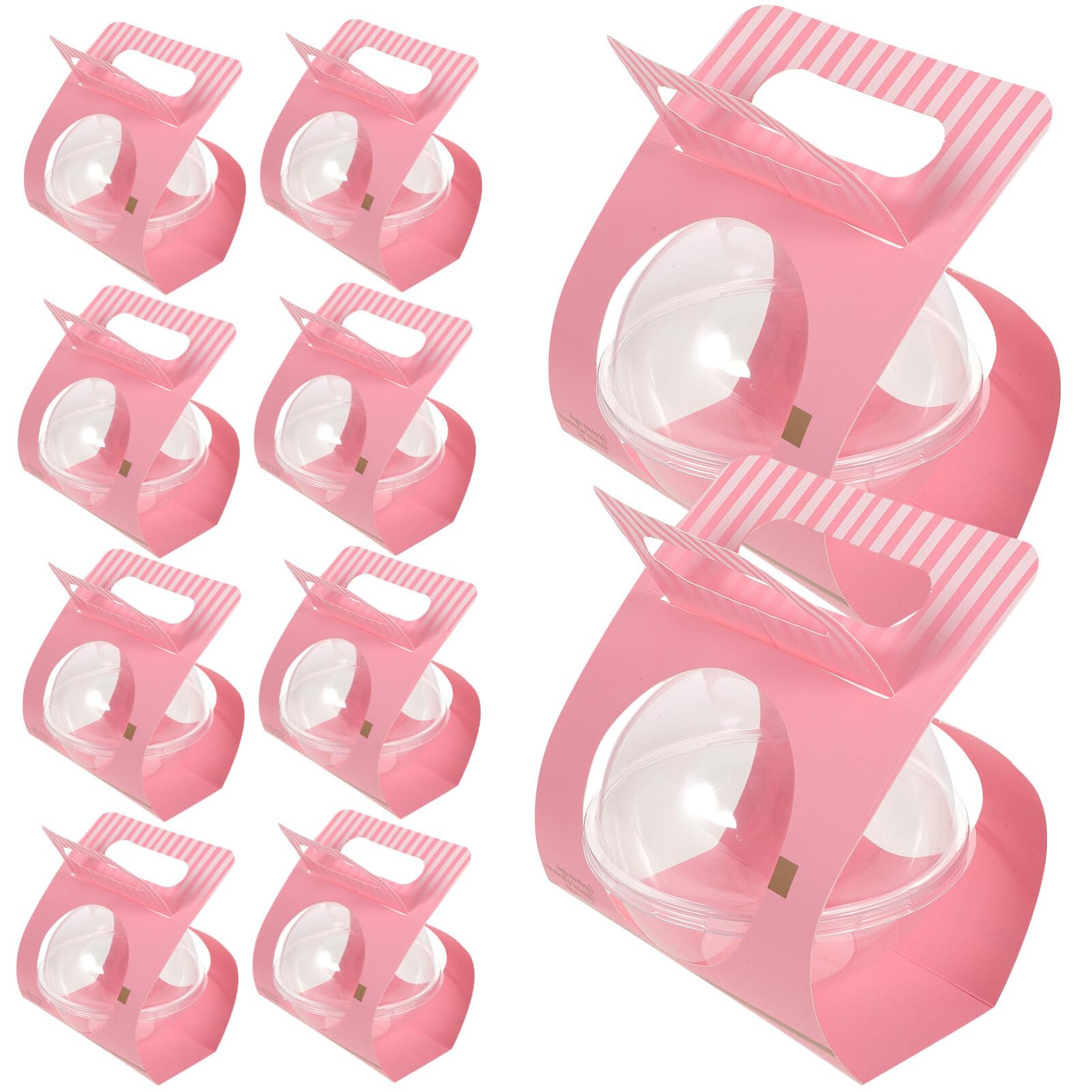 Amazon.com: Transparent Ball Shape Cake Container 10pcs Cake Stand ...