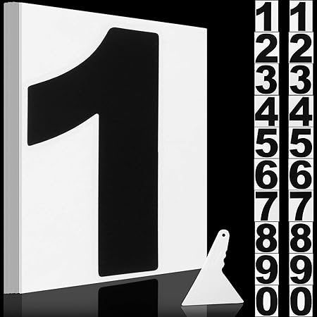 Amazon.com: 2 Sets Vinyl Numbers Stickers Self-Adhesive Window Numbers ...