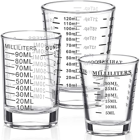 Amazon.com: Fox Run Brands 4-Ounce Mini Measuring Glass, Regular, Clear ...