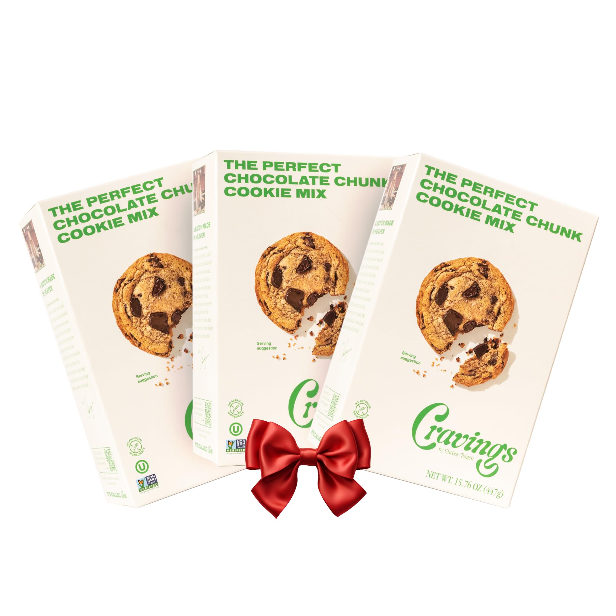 Amazon.com : Cravings by Chrissy Teigen Chocolate Chip Cookie Mix, Vegan, Makes 12, 4-inch ...