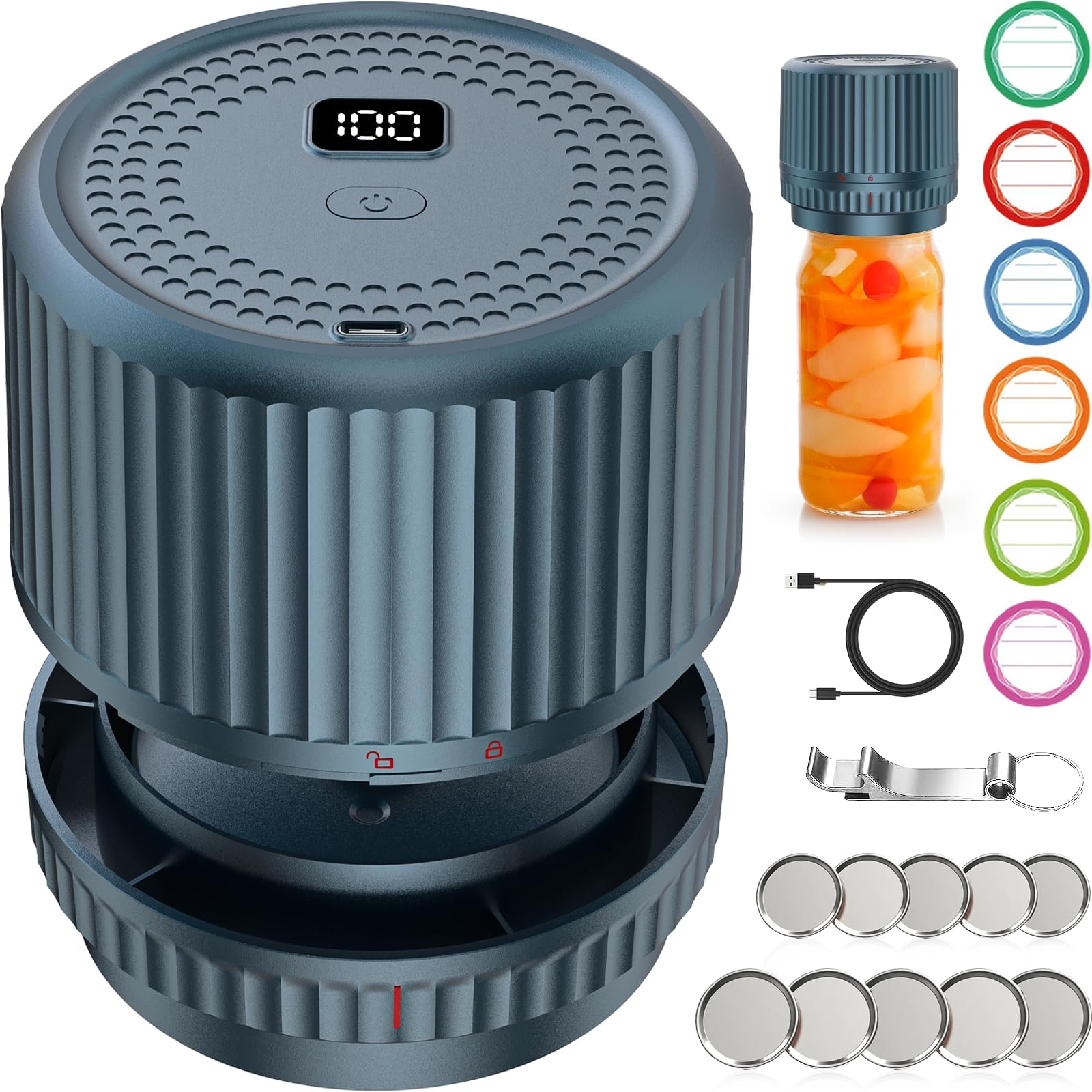 Amazon.com: Electric Vacuum Sealer for Mason Jar - Canning Jars Vacuum ...