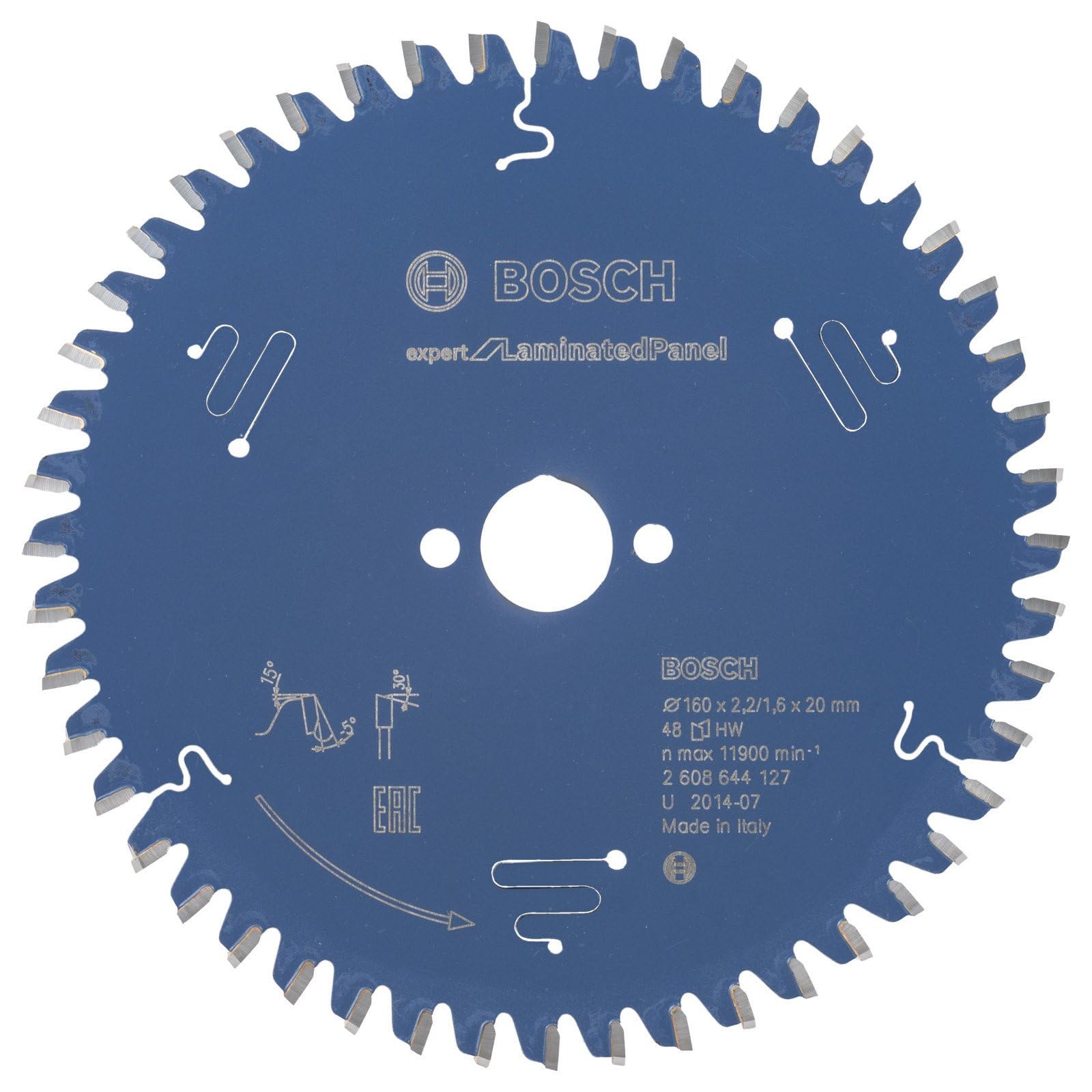 Bosch 2608644127 Circular Saw Blade Expert for Laminated Panel 160 X 20 ...