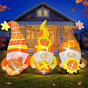 Amazon.com: 6FT Thanksgiving Inflatable Three Dwarfs Inflatables ...
