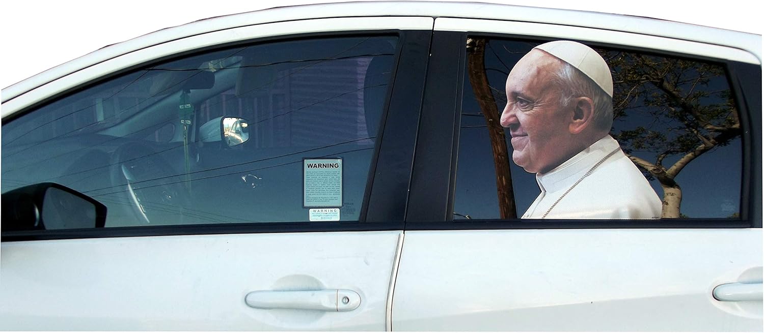 Amazon.com: Aahs Pope Francis Decals Car Stickers Funny Left Window ...