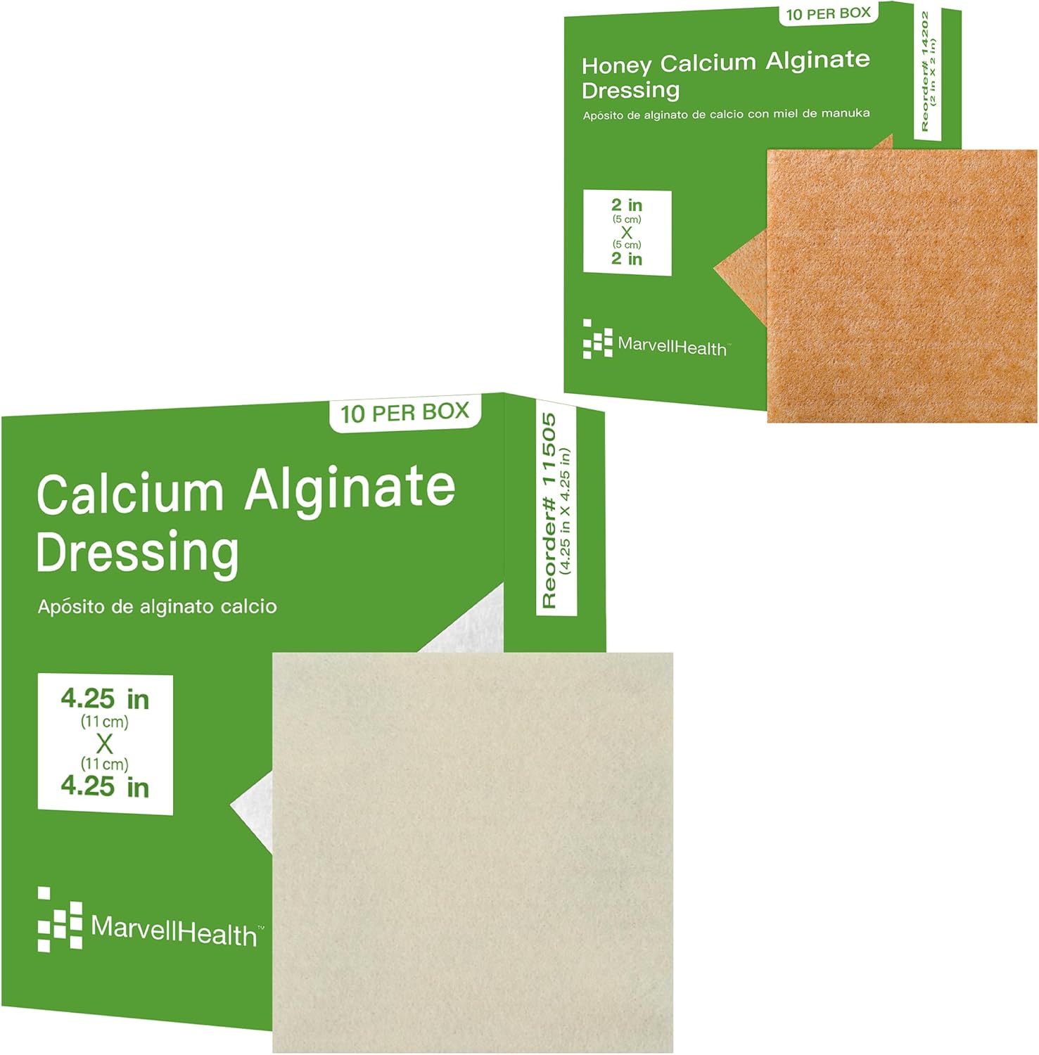 Amazon.com: MarvellHealth Calcium Alginate Dressing & Honey Calcium ...