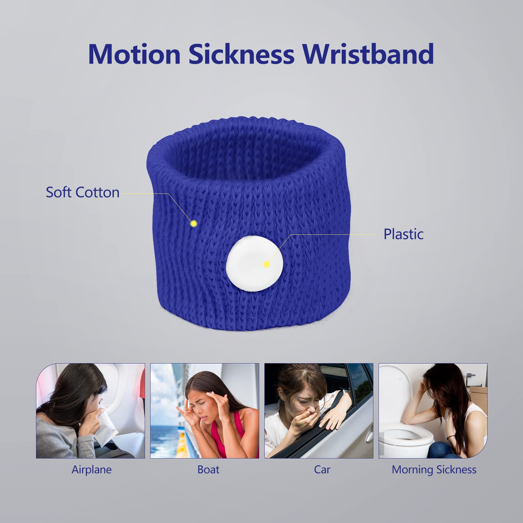 Snapklik.com : Cozyhealth Motion Sickness Wristband, Anti-Nausea ...