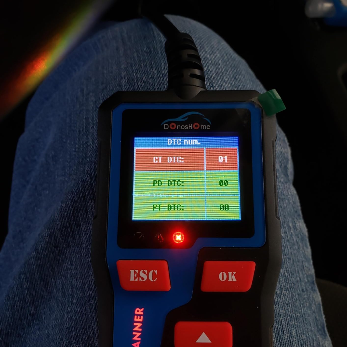 4mo Finance Handhelds Obd2 Scanner Diagnostic Engine Fault Code Reader Battery Level