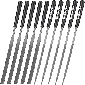 Amazon.com: uxcell 20pcs Second Cut Steel Flat Triangular Needle File ...