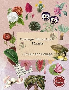 The Cut Out And Collage Book Vintage Botanical Plants: Create Beautiful ...