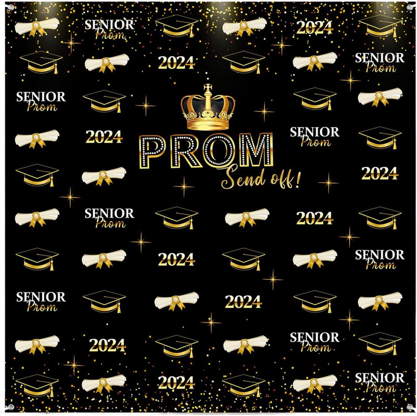 Amazon.com: Prom 2024 Banner Backdrop, Prom 2024 Decorations, 2024 ...