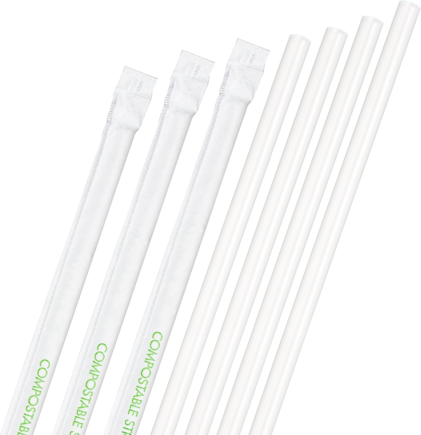 Amazon.com: Fit Meal Prep 300 Pack Compostable Straws 9.5 ...