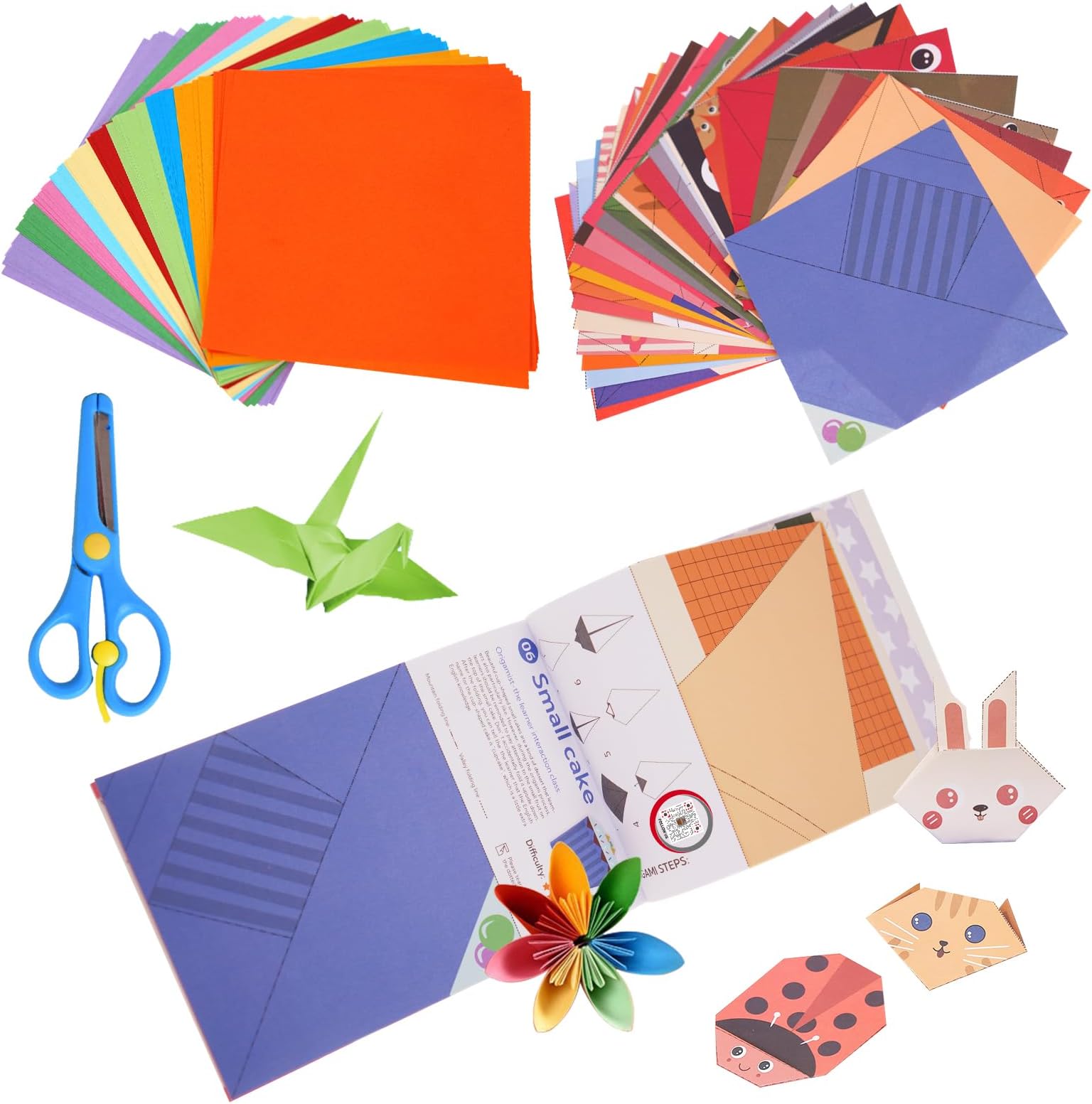 Amazon.com : Joycat 360 Sheets 6 inch Colorful Origami Paper for Kids ...