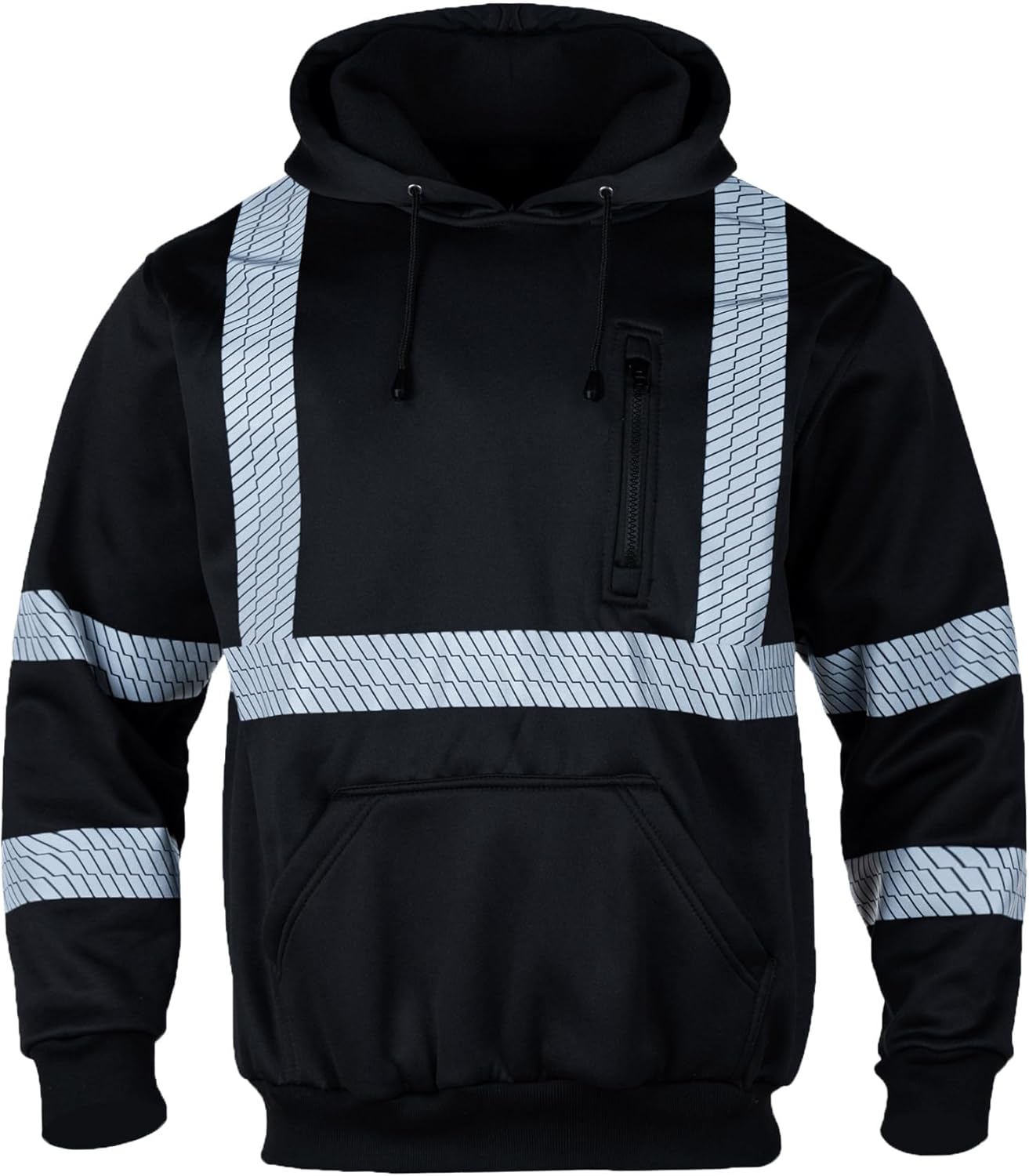 FONIRRA Hi Vis Hoodie for Men Reflective ANSI Class 3 Safety Sweatshirts High Visibility ...