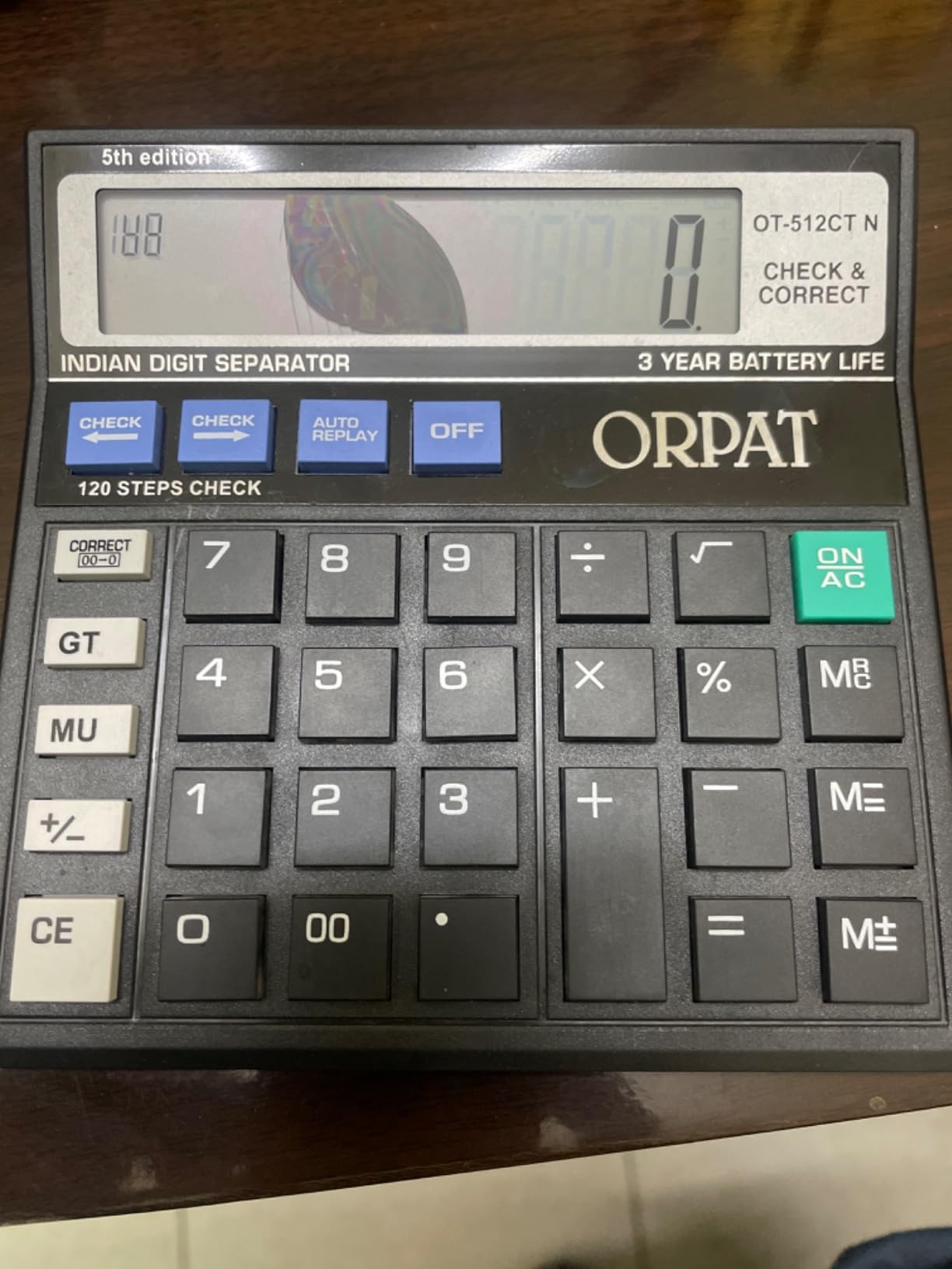 Orpat OT-512GT Calculator (Black) MADE IN INDIA : Amazon.in: Office ...