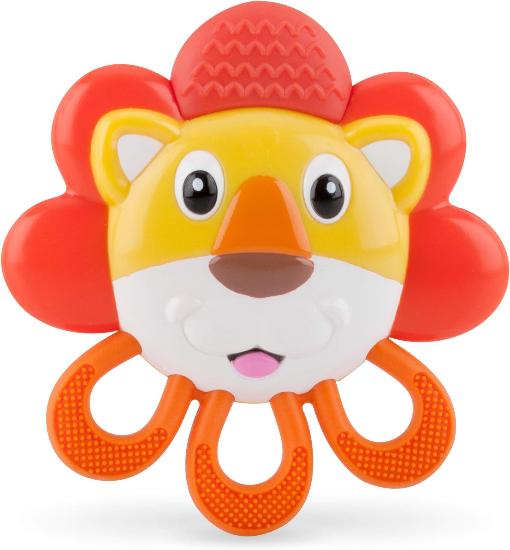 Amazon.com : Nuby Chewy Chums All Silicone Soothing Teether, Shark - 3M ...