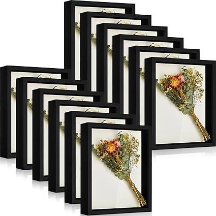 Amazon.com - Tuanse 12 Pcs Shadow Box Frame Wood Display Case Shadow ...
