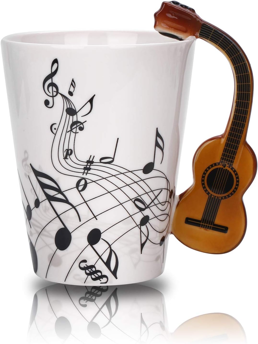 Amazon.com: Guitar Novelty Mug Unique Musical Gift Coffee Cup with Cool ...