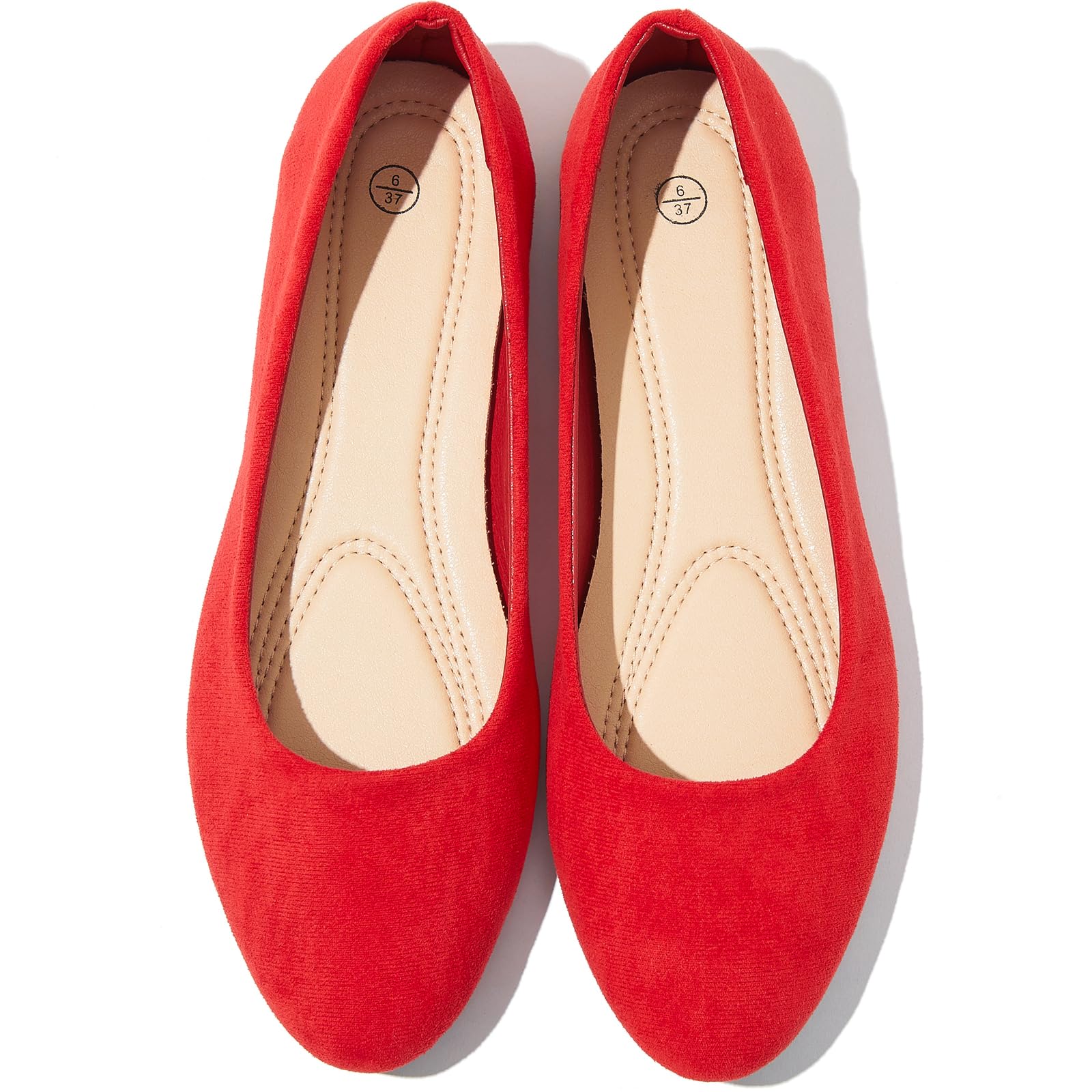 Snapklik.com : Shupua Flats For Women Round Toe Flat Shoes Dressy Black ...