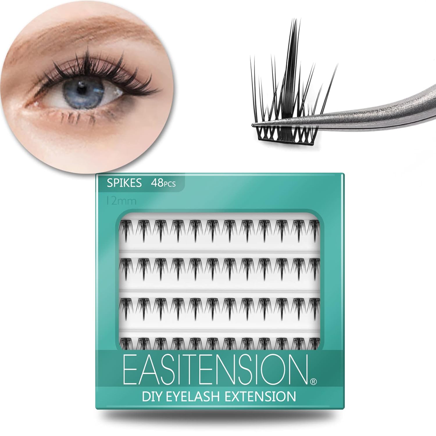 Amazon.com: DIY Eyelash Extension, 3D Effect Glue Bonded Band ...