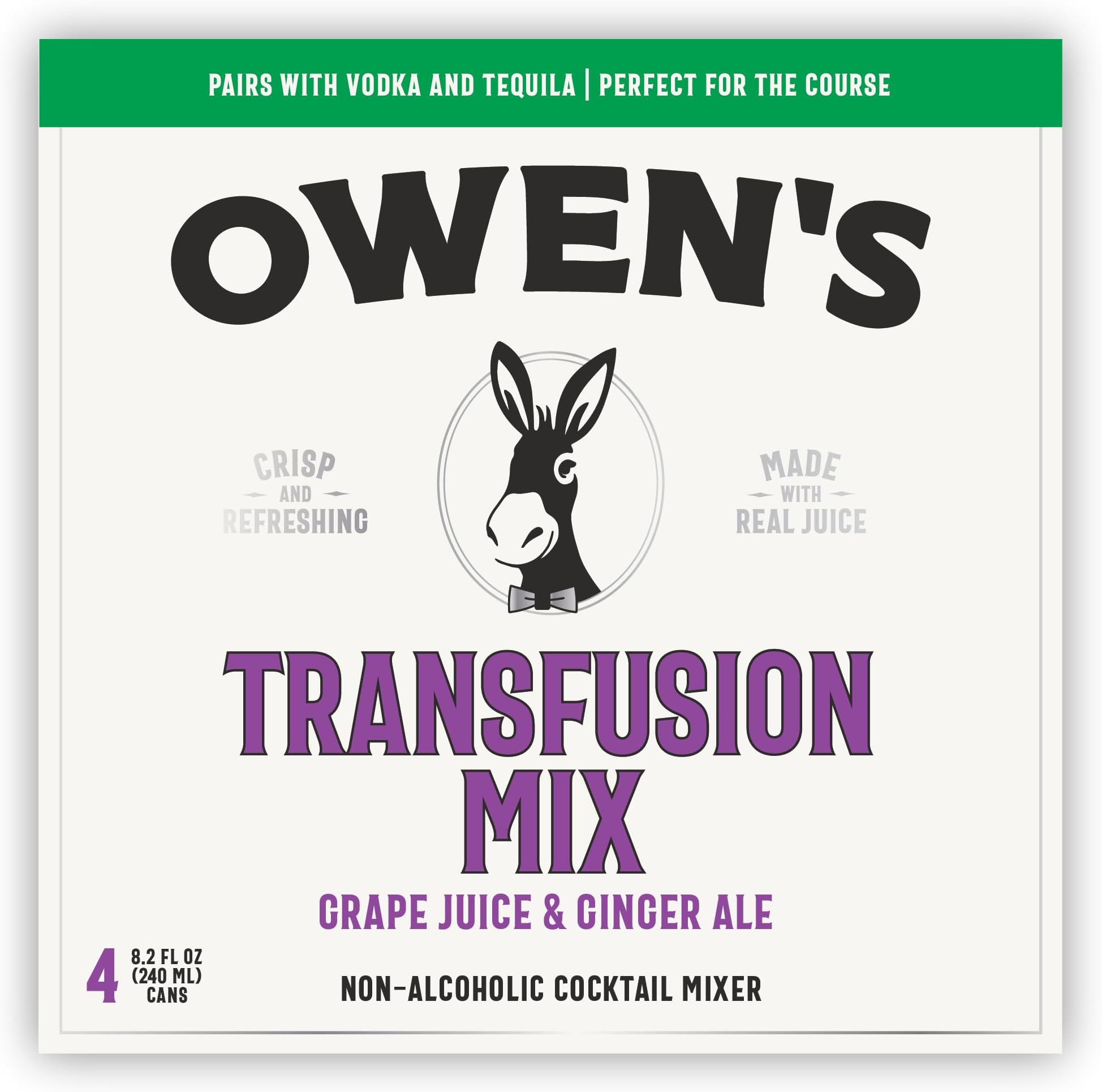 Amazon.com : Owen's Craft Mixers - Barstool Transfusion Mix (8.5oz Cans ...