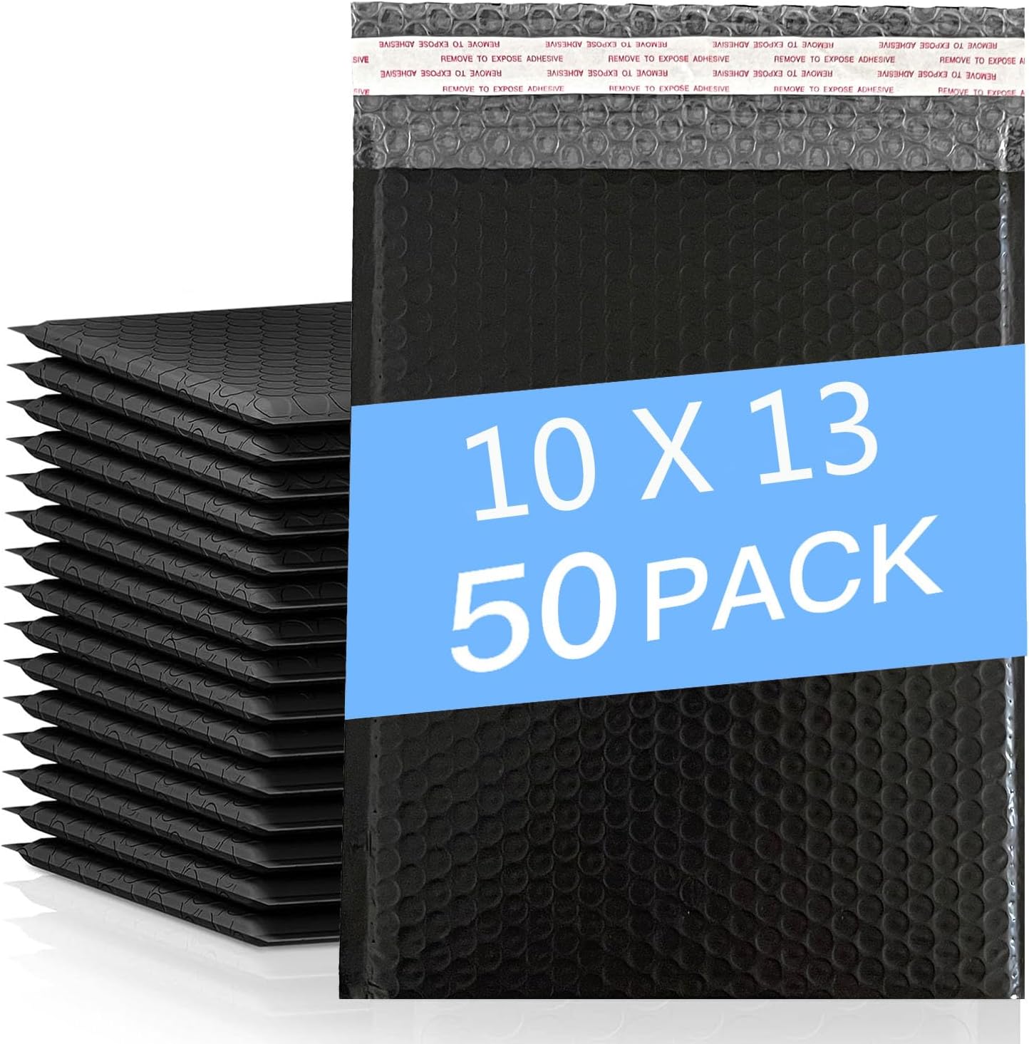 Amazon.com : Proprobag Black Large Bubble Mailers 10x13 50 Pack, Strong ...