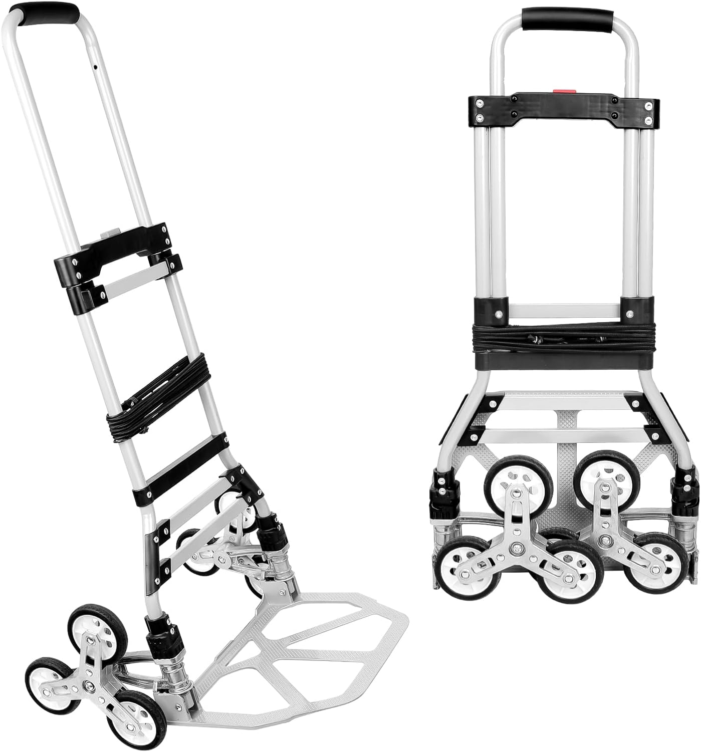 Stair Climber Cart TPR Hand Truck with Wheels, Shopping Folding Grocery ...