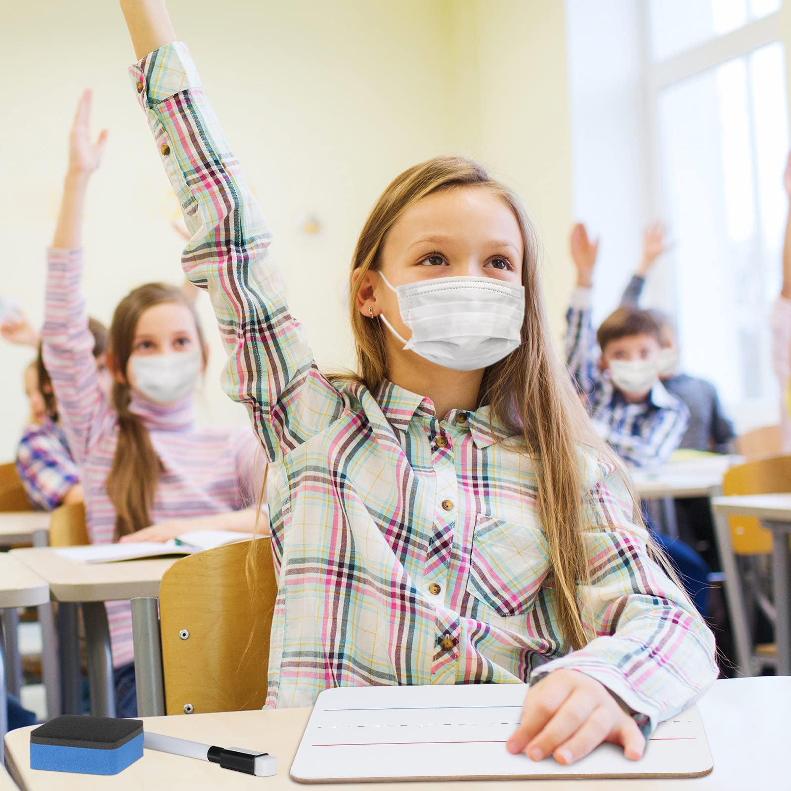 Snapklik.com : Colarr 24 Sets Mini White Boards 6"x 9" Dry Erase Boards ...