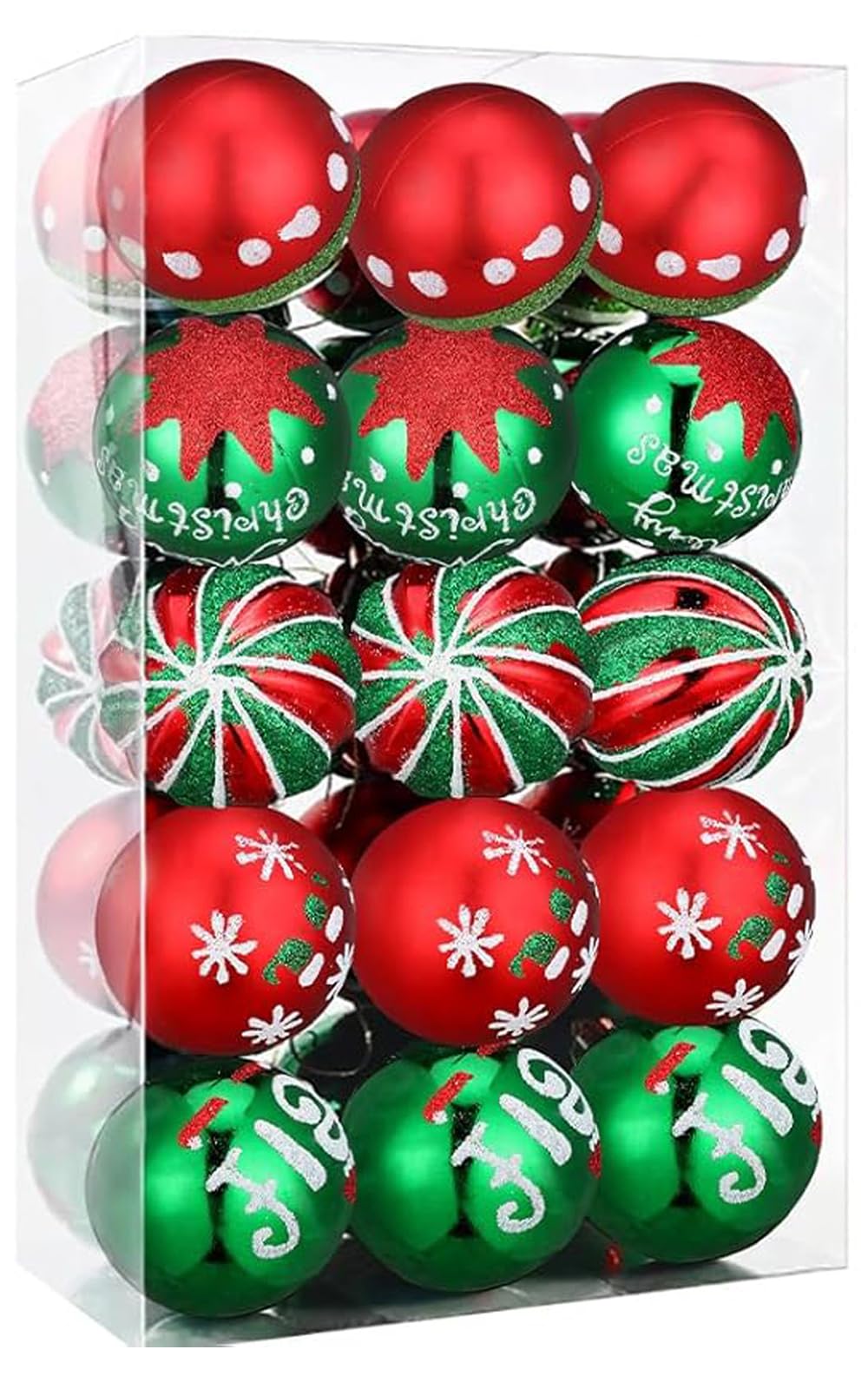 Amazon.com: 30ct Christmas Balls Ornaments- 2.36’’ Shatterproof Balls ...