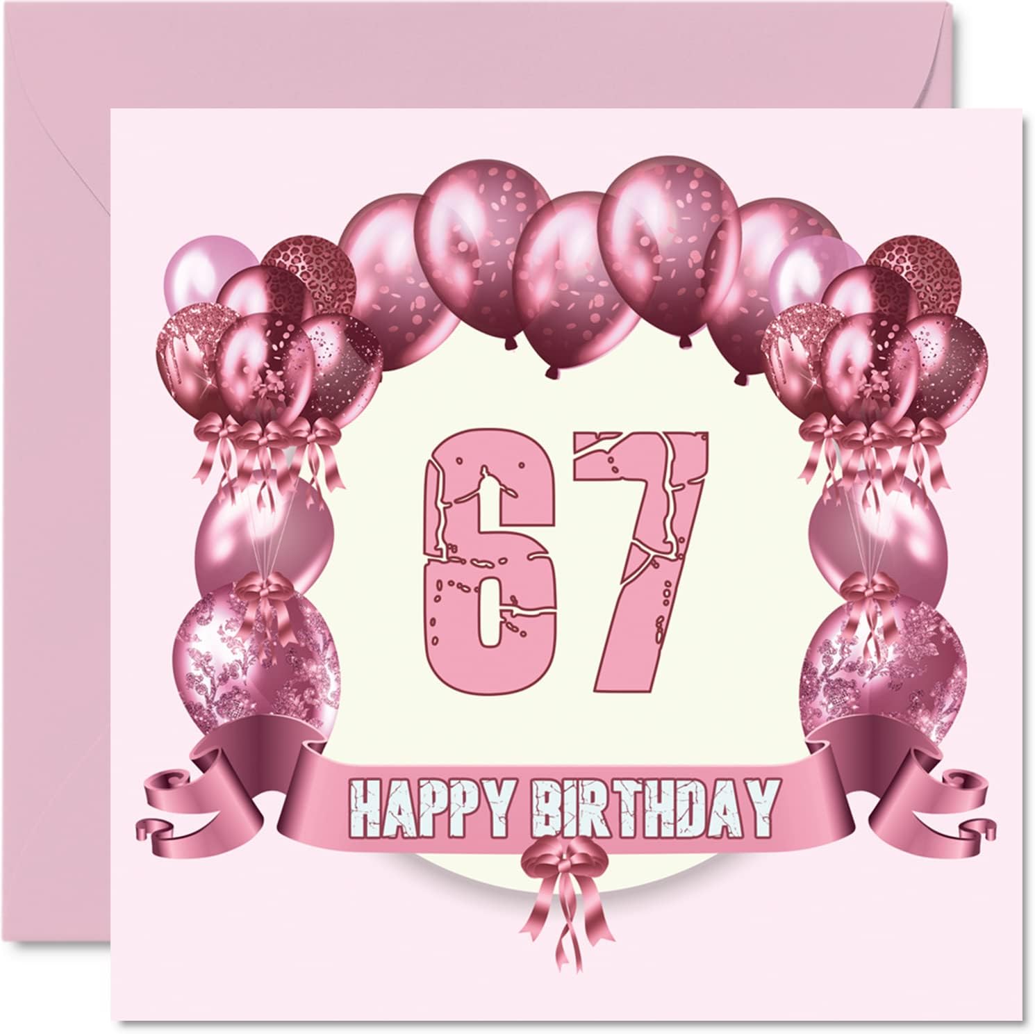 Amazon.com : Stuff4 Fun 67th Birthday Cards for Woman - Birthday ...