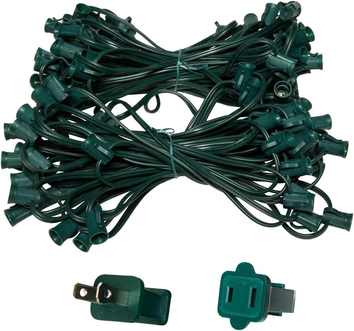 Amazon.com: Holiday Lighting Outlet C7 Christmas Light String, Patio ...