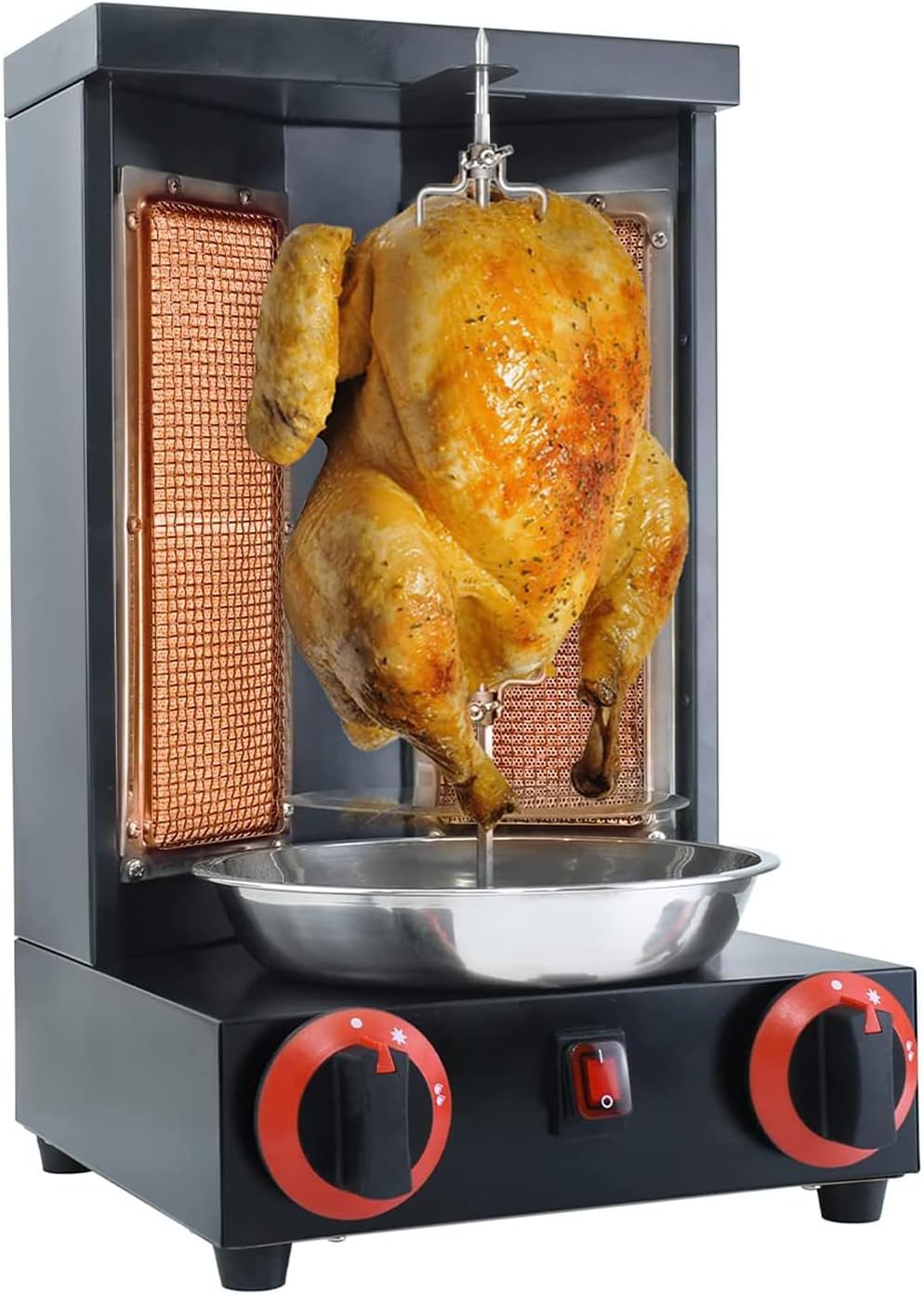 Amazon.com: KZU Shawarma Machine, Rotating Vertical Rotisserie with 2x ...