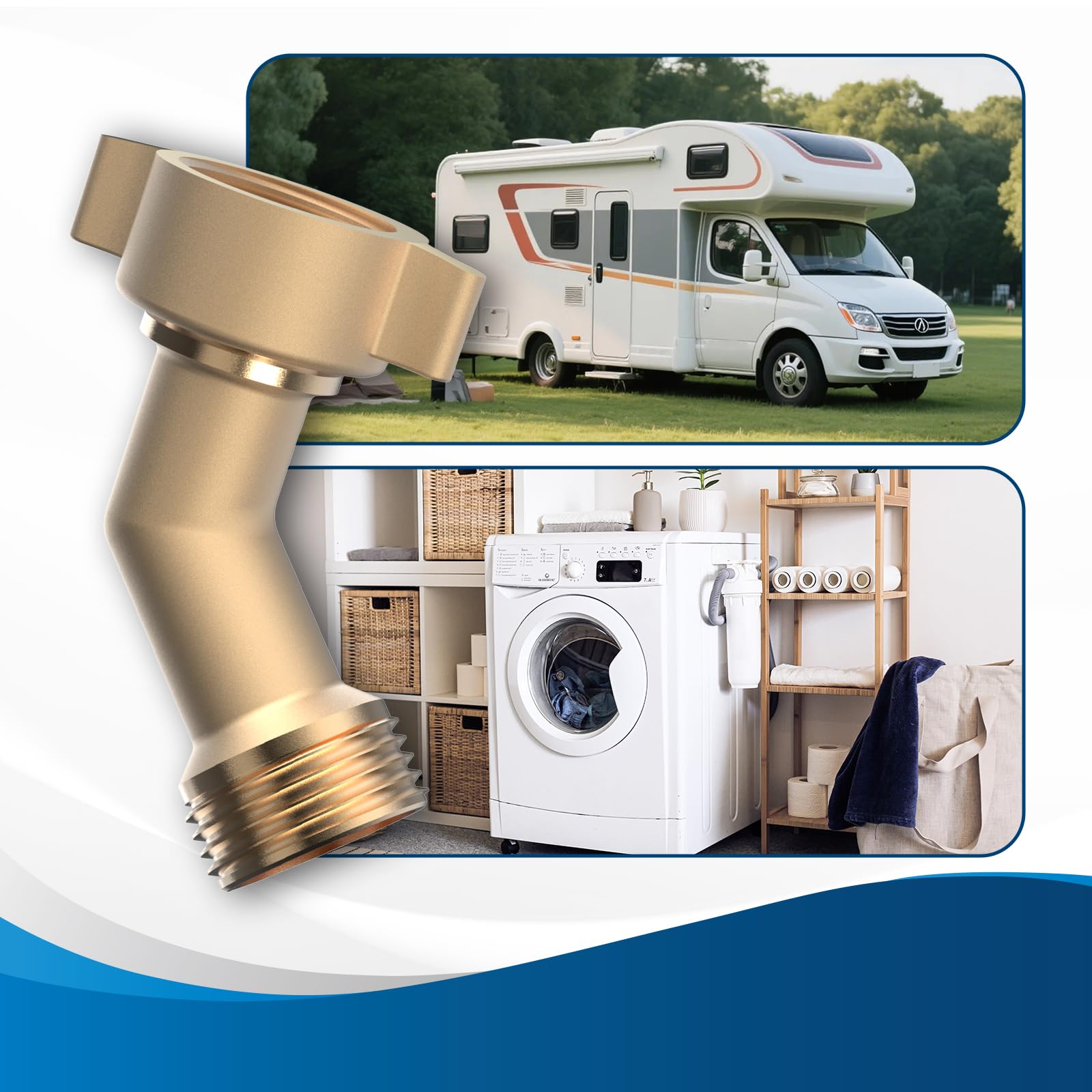 Snapklik.com : Elbow Water Hose Adapter, 45 Degree Garden Hose Elbow ...