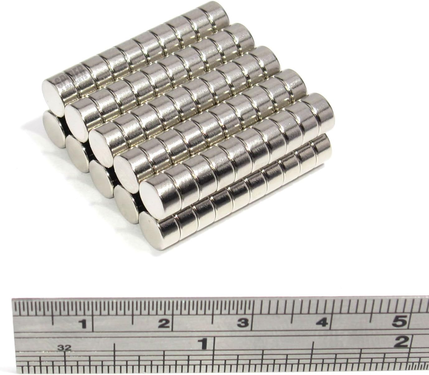 40 Pack Extra Strong Magnets 6mm X 3mm, Neodymium Magnet for White ...